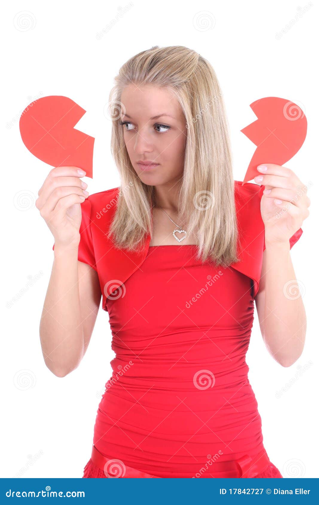 Sad Woman with Broken Heart Stock Image - Image of pretty, lonely: 17842727