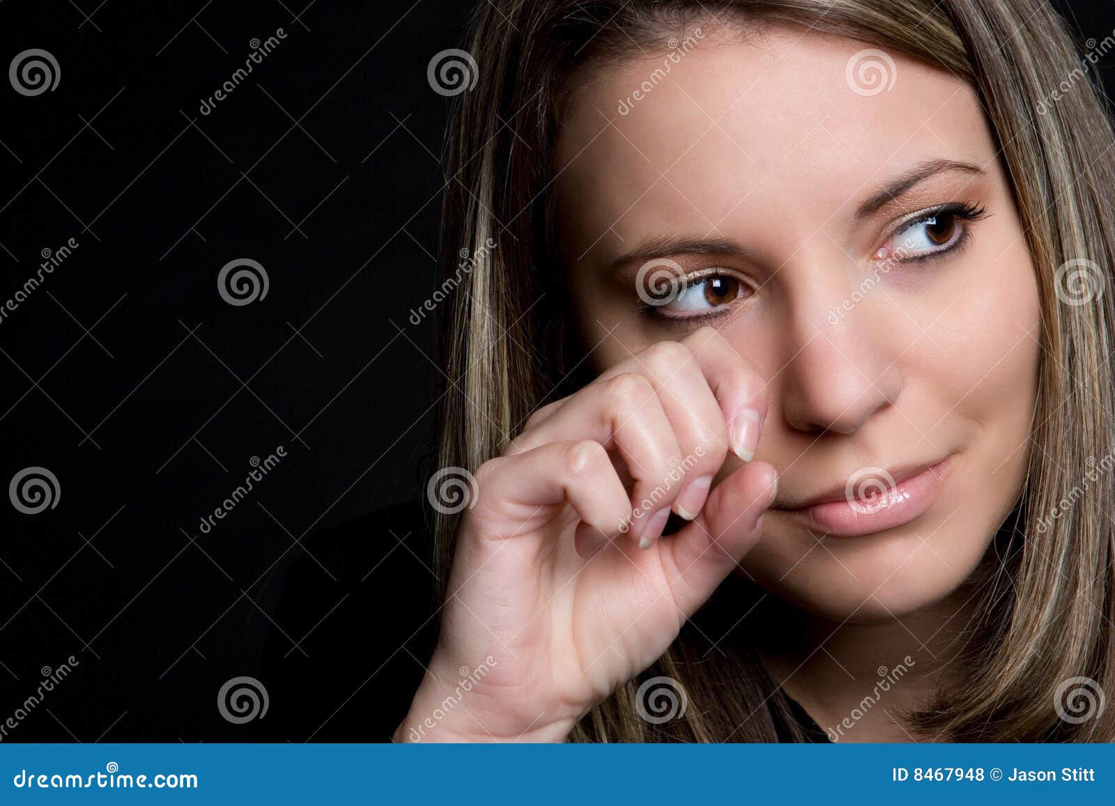 Sad Woman Crying stock photo. Image of copy, background - 8467948