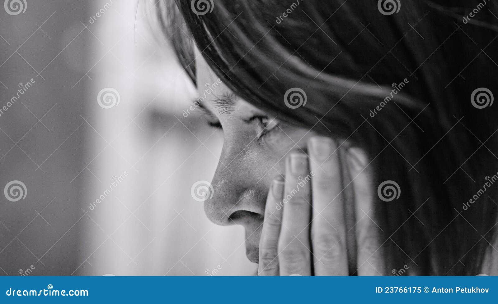Sad Woman in Despair stock image. Image of gloomy, heartbroken - 23766175