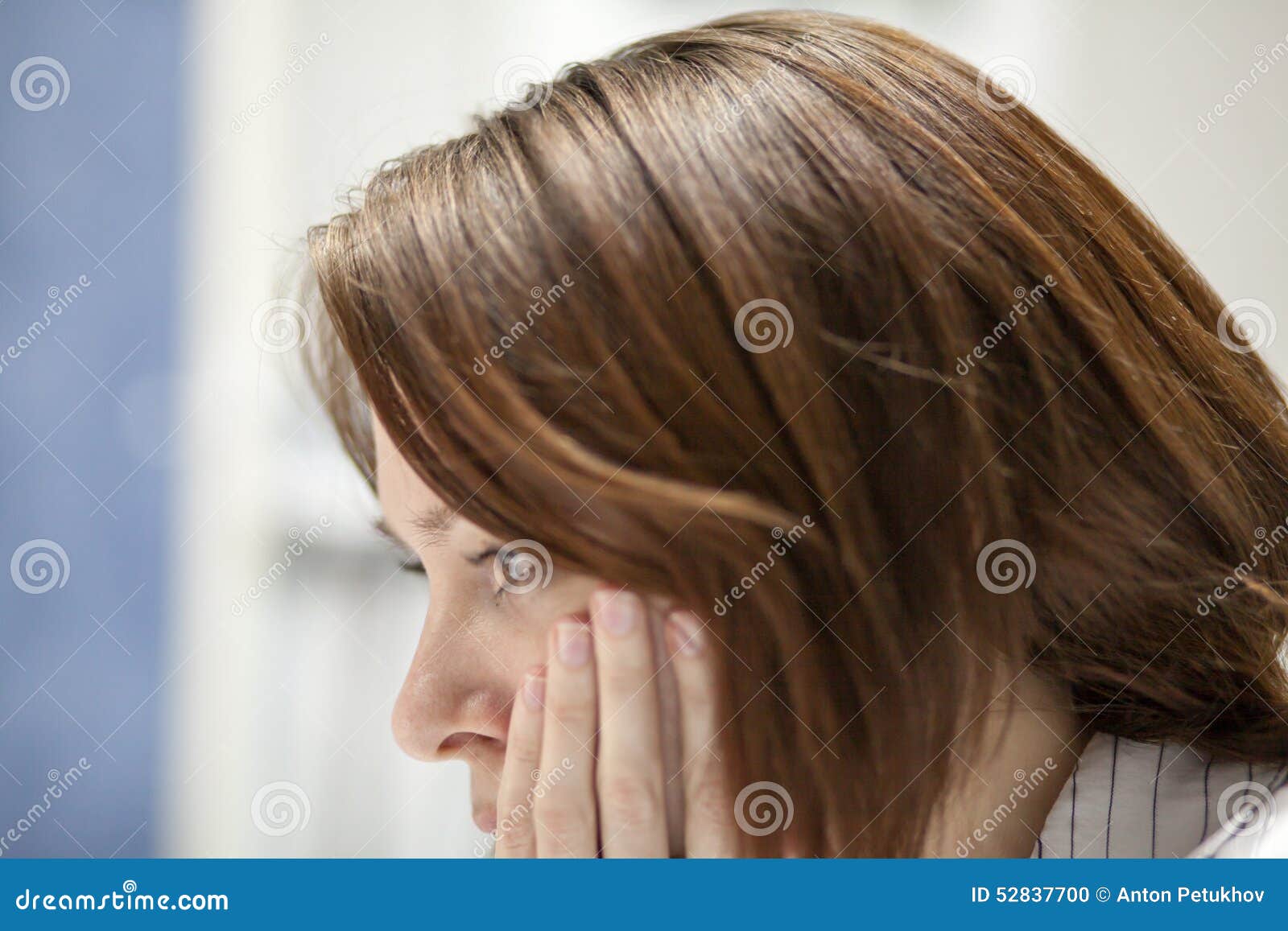 Sad Woman in Despair stock photo. Image of doldrums, despondent - 52837700
