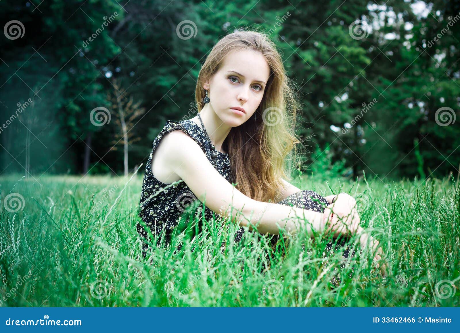 Sad woman looks at camera stock photo. Image of grieved - 33462466