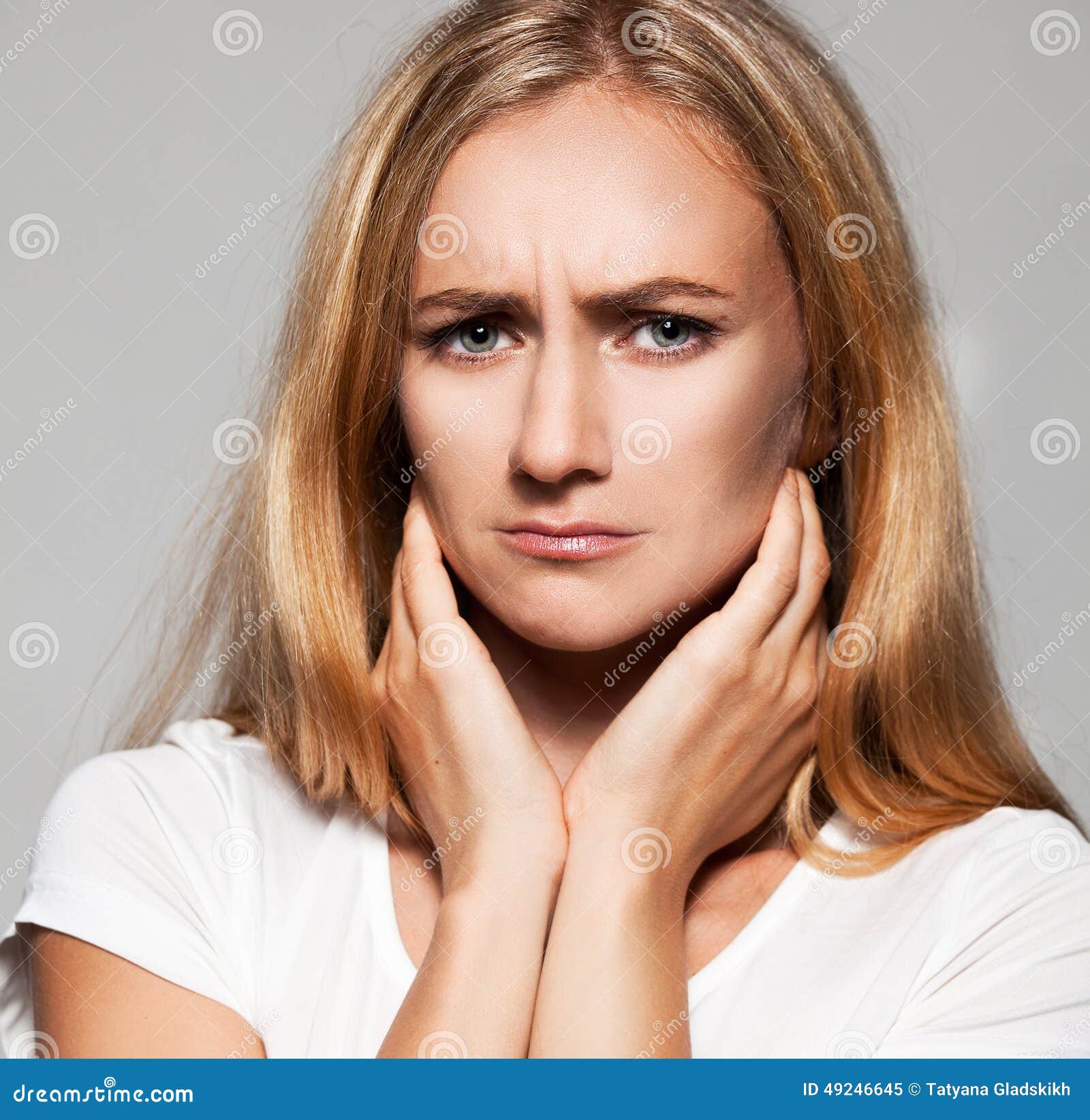 Sad woman. Problems stock image. Image of attractive - 49246645