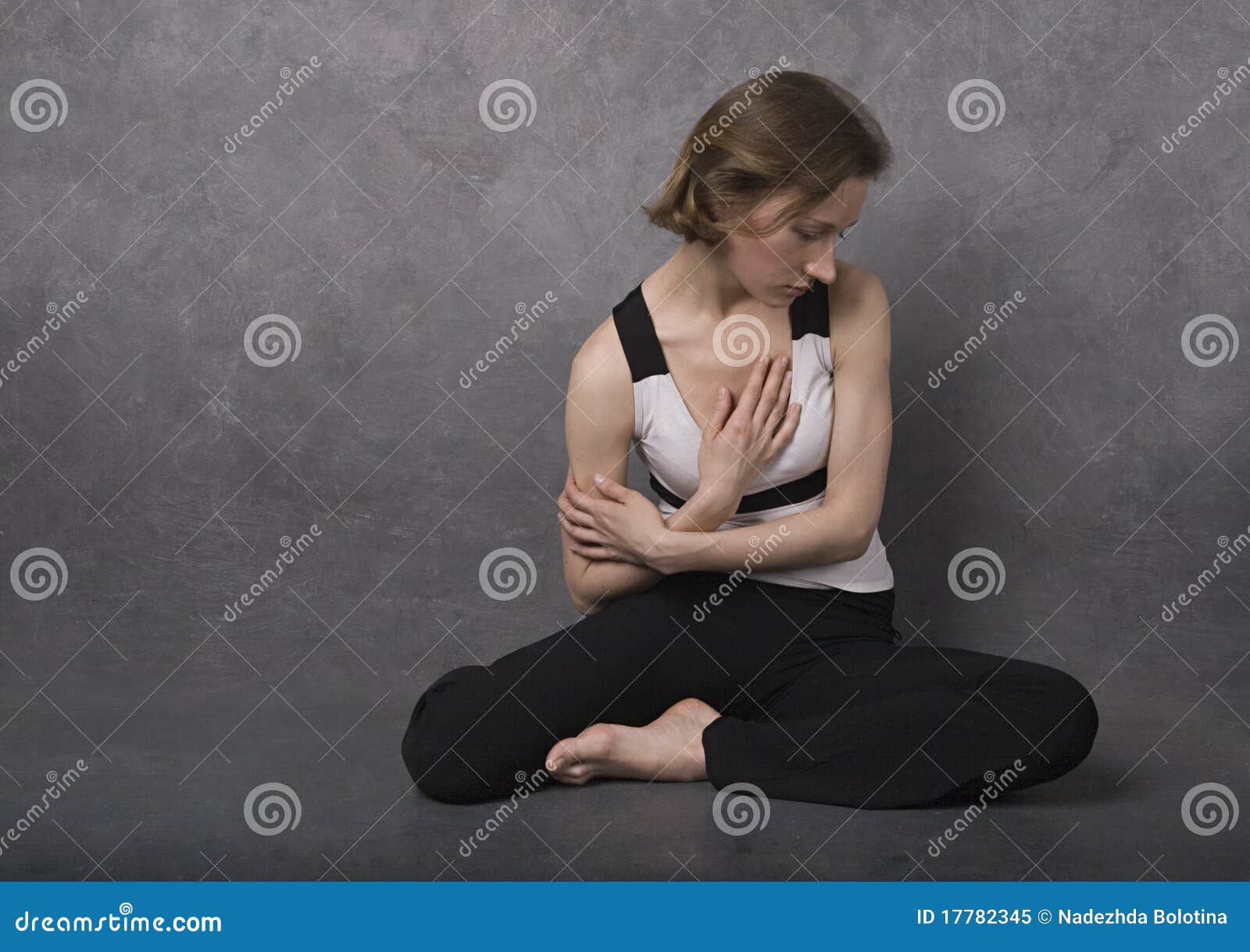 Sad woman, studio shot stock image. Image of emotional - 17782345