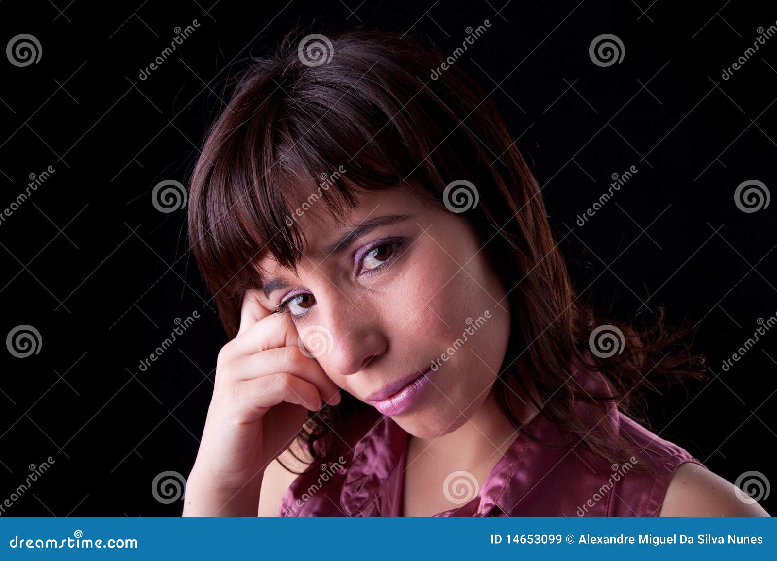 Sad women stock image. Image of portrait, girl, female - 14653099