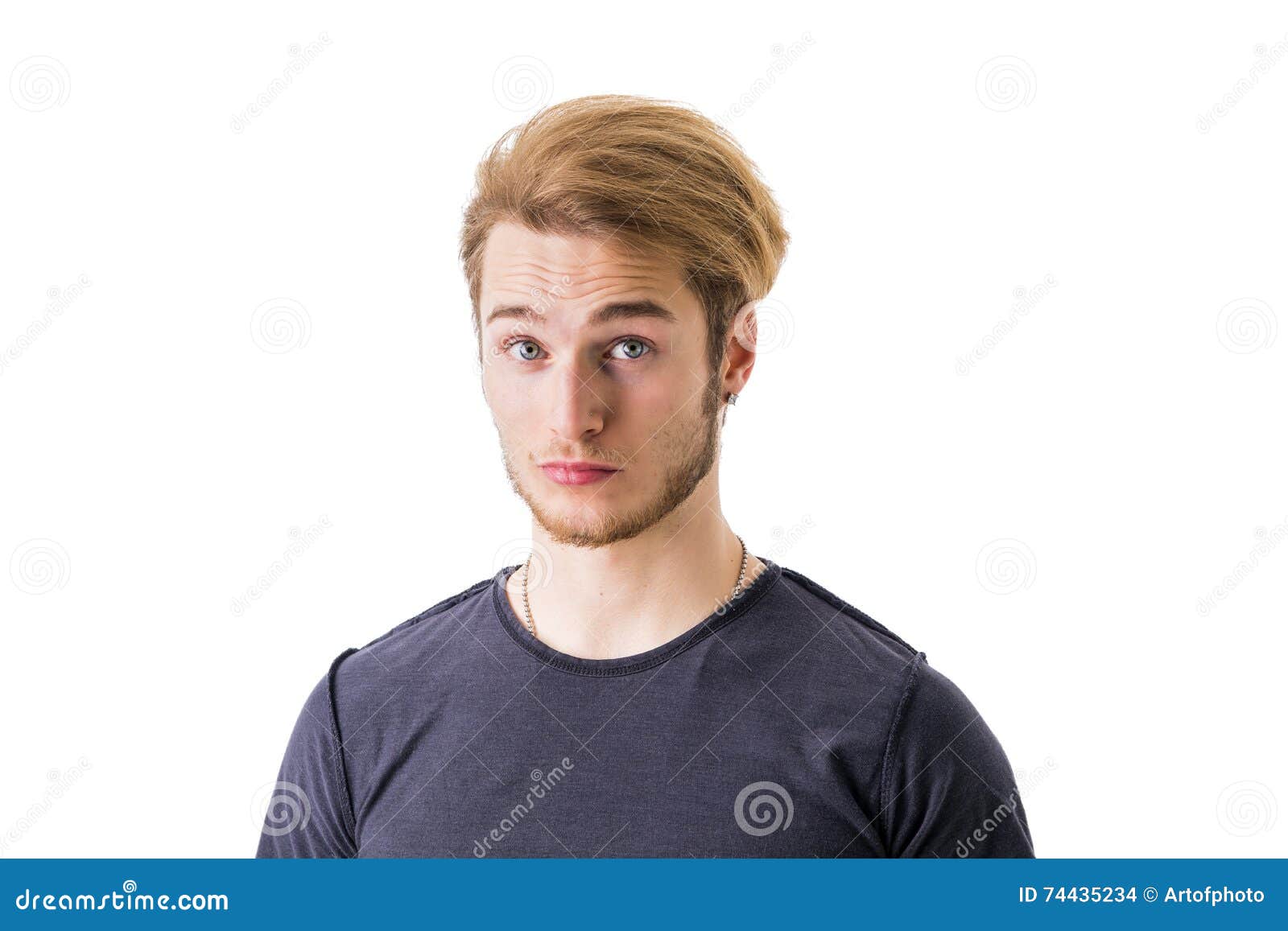 Sad or Worried Handsome Young Man Stock Photo - Image of male, despair ...