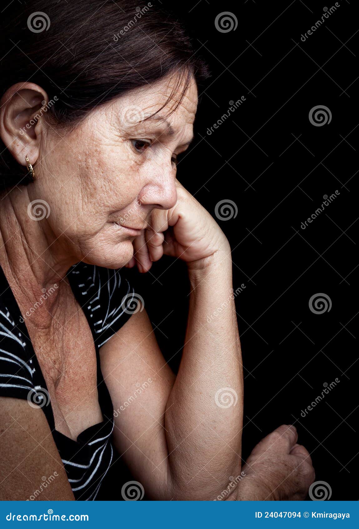 Sad and worried old woman stock photo. Image of drama - 24047094