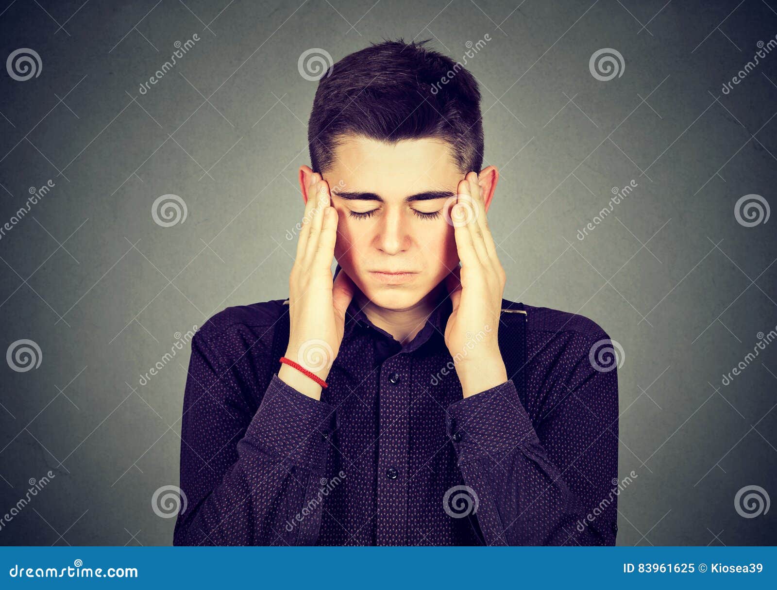 Sad Young Handsome Man with Worried Stressed Face Expression Stock ...