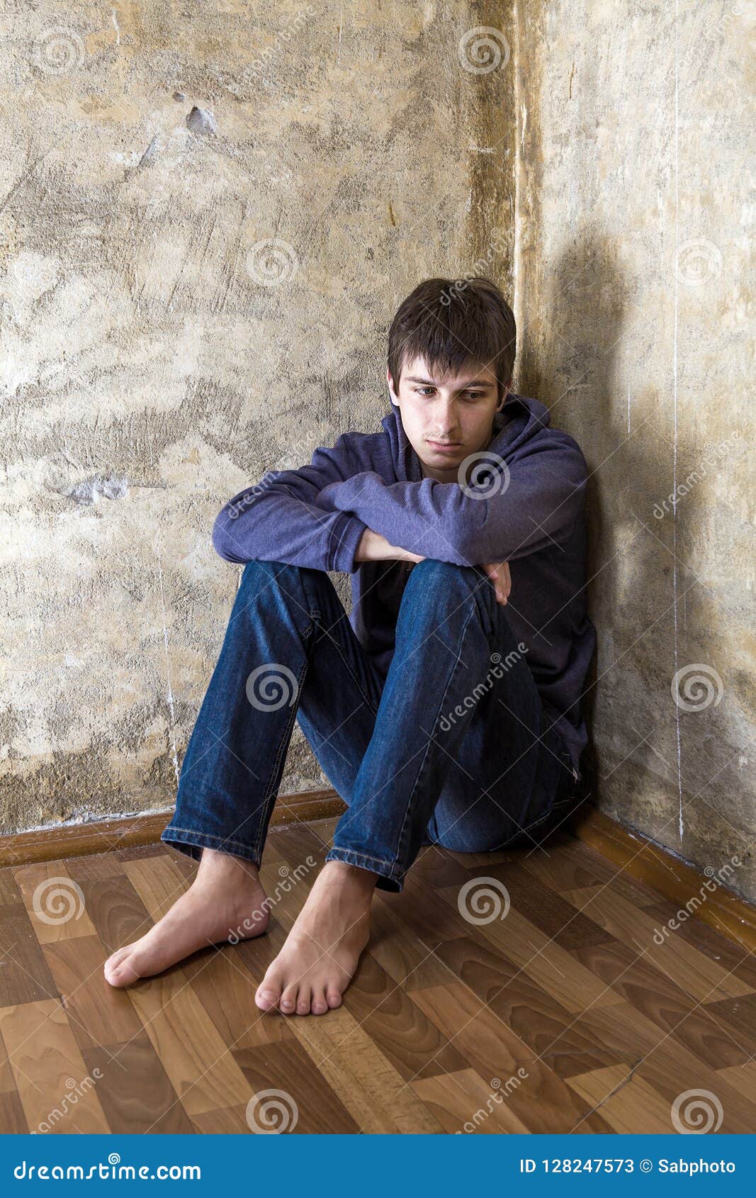 Sad Young Man stock image. Image of male, depression - 128247573