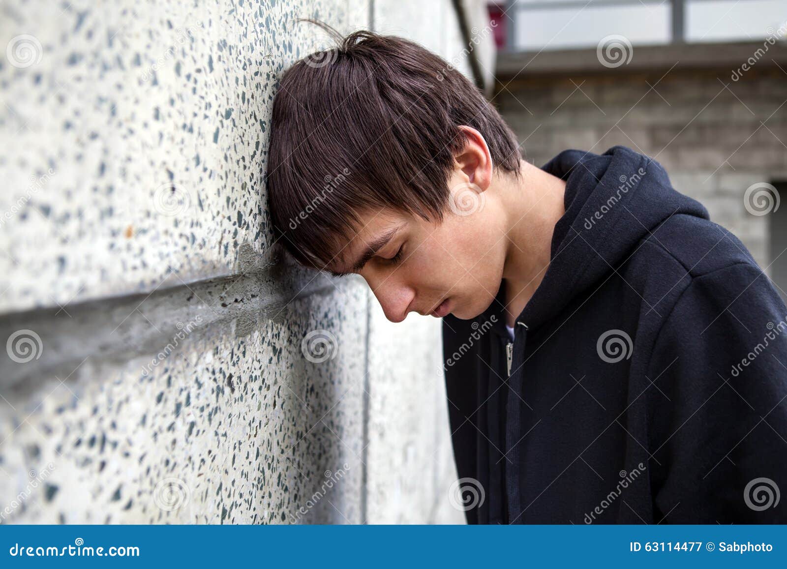 Sad Young Man outdoor stock image. Image of stand, suicidal - 63114477
