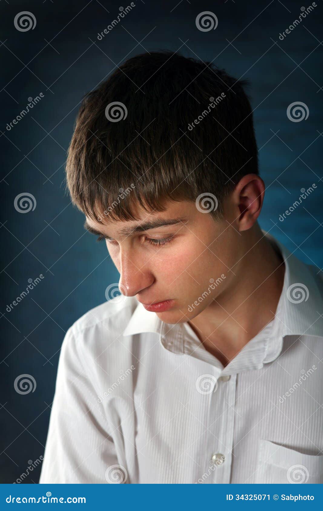Sad Young Man stock image. Image of meaningful, grief - 34325071
