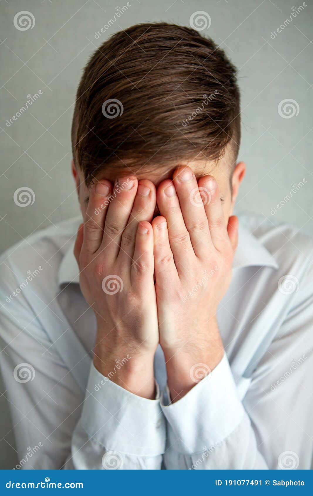 Sad Young Man stock image. Image of depression, hurt - 191077491