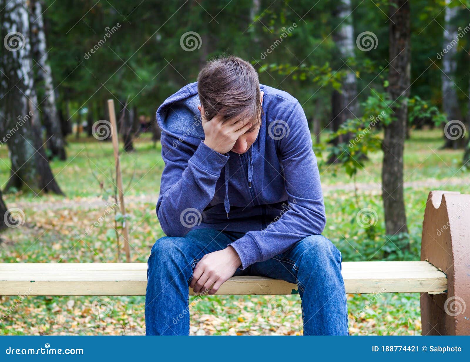 Sad Young Man stock image. Image of desolation, hurt - 188774421