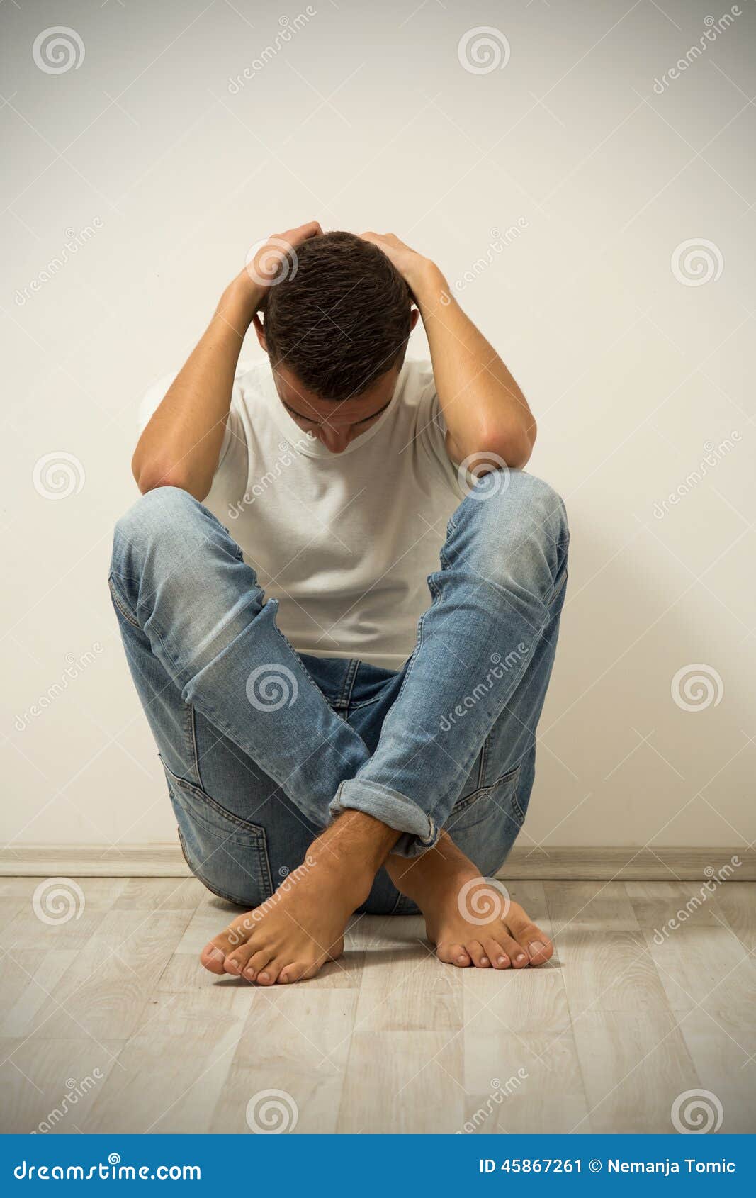 Sad Guy Sitting