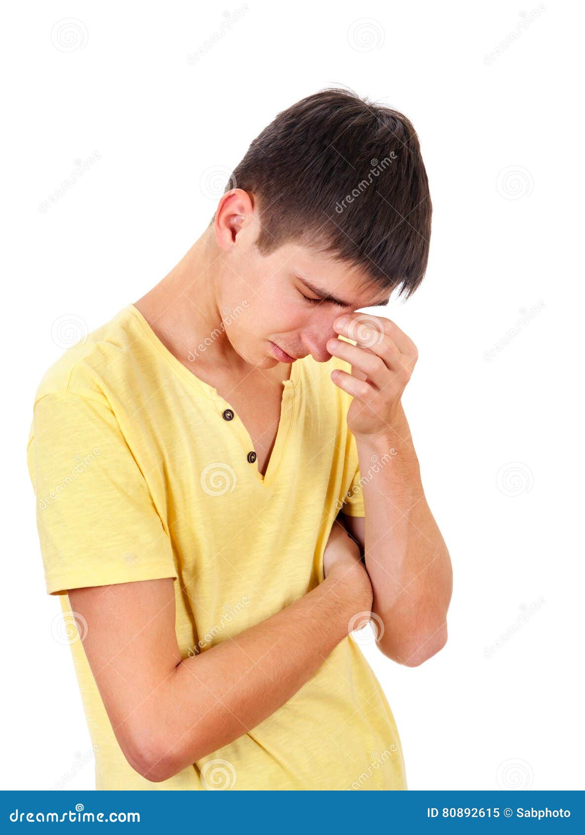 Sad Young Man stock image. Image of desolation, hide - 80892615