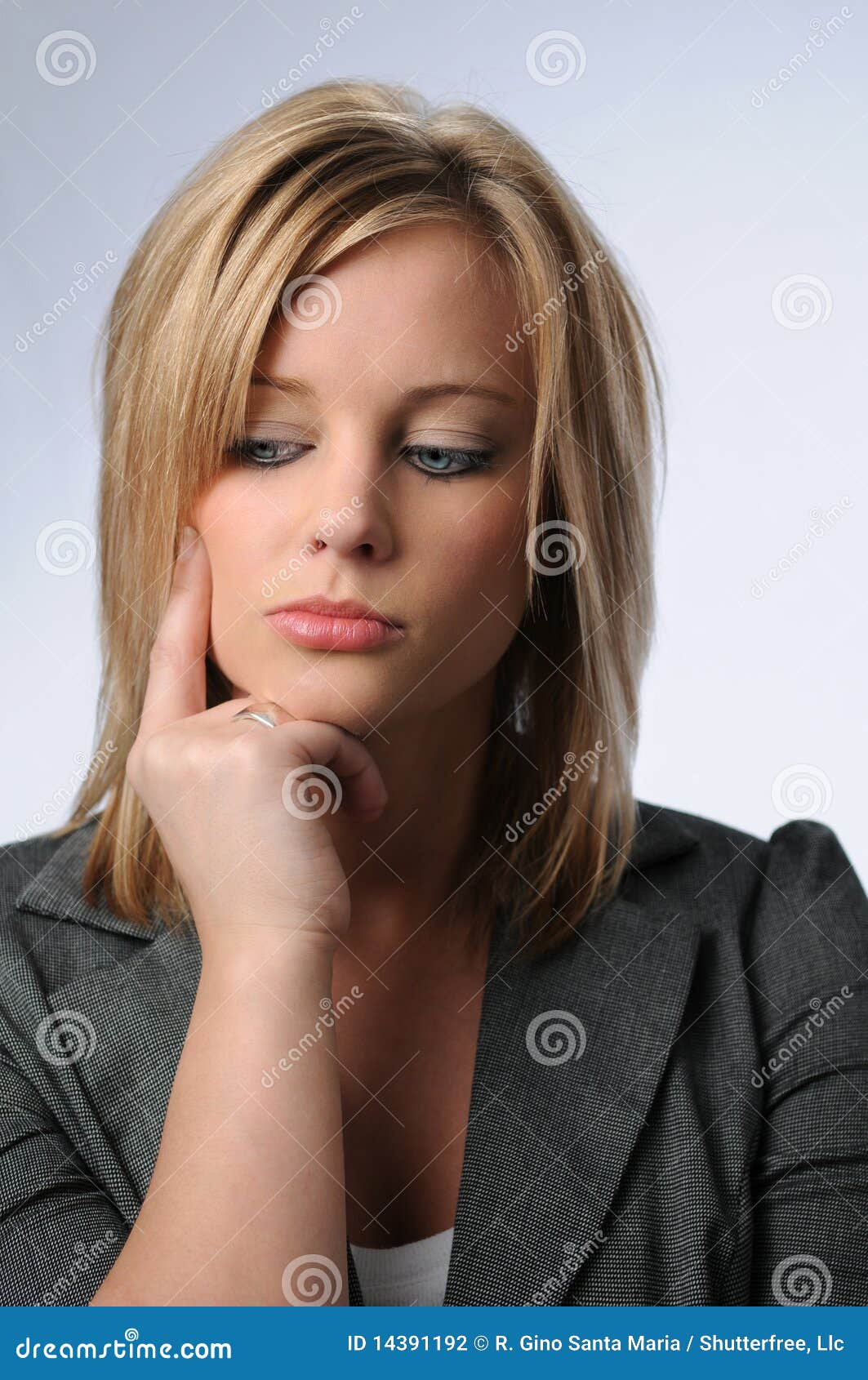 Sad Young Woman stock photo. Image of person, young, depressed - 14391192