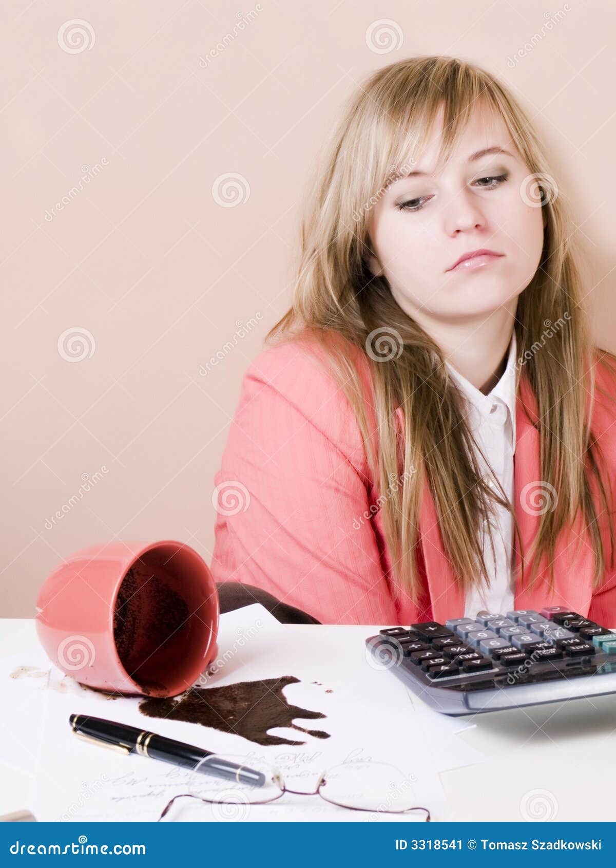 Sad young women stock image. Image of manager, business - 3318541