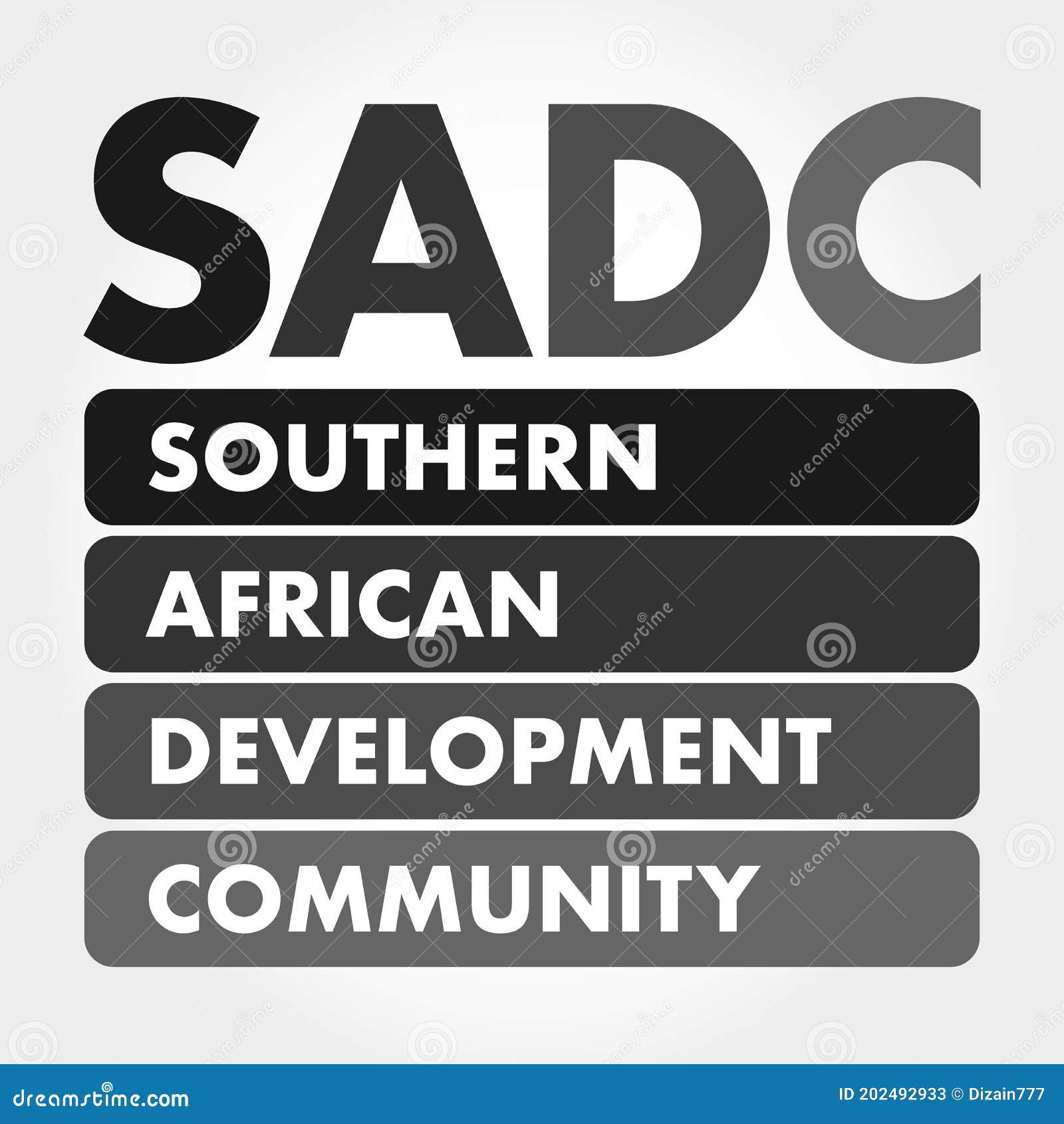SADC Acronym, Business Concept Background Stock Illustration ...