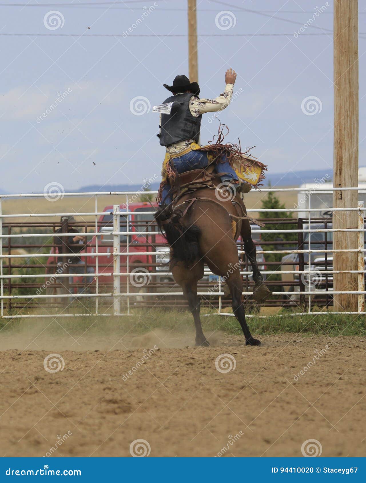 Saddle Bronc Riding editorial image. Image of cowboy - 94410020