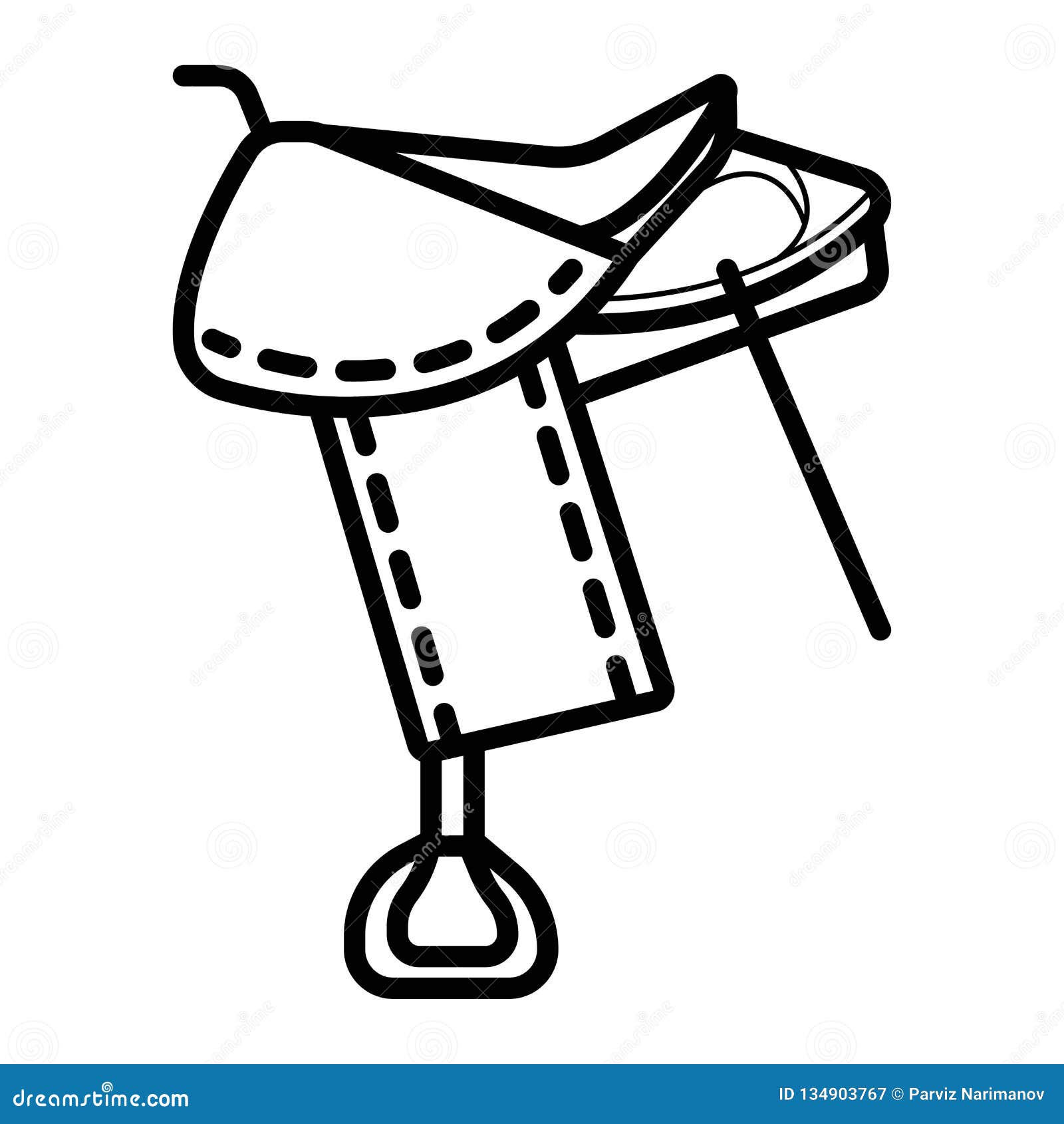 Saddle icon vector stock illustration. Illustration of texture - 134903767