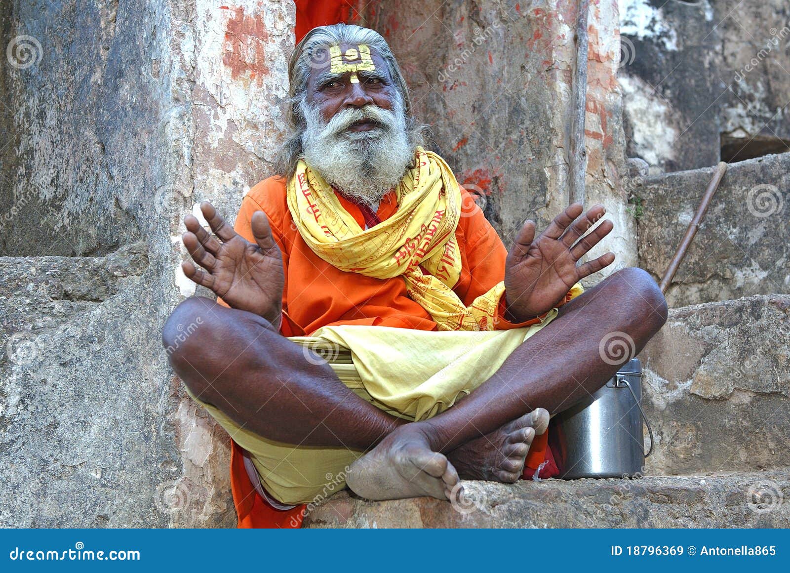 Sadhu editorial stock image. Image of mystic, ochre, hinduist - 18796369
