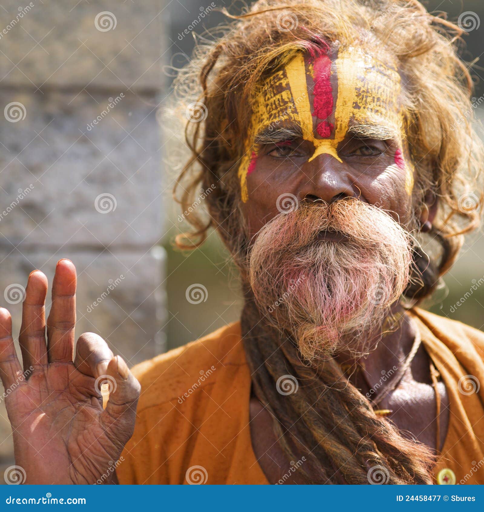 Sadhu Holy Man Kathmandu editorial photography. Image of male - 24458477