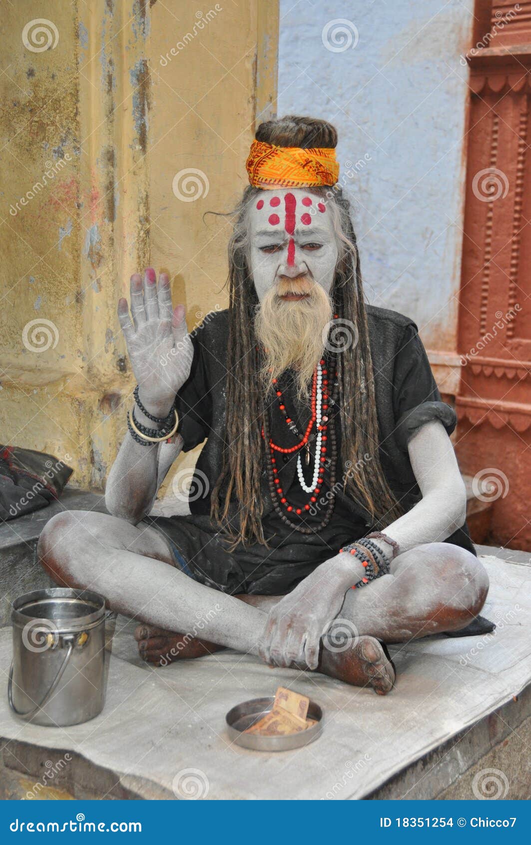 Sadhu (holy Man) in Varanasi, India Editorial Stock Image - Image of ...