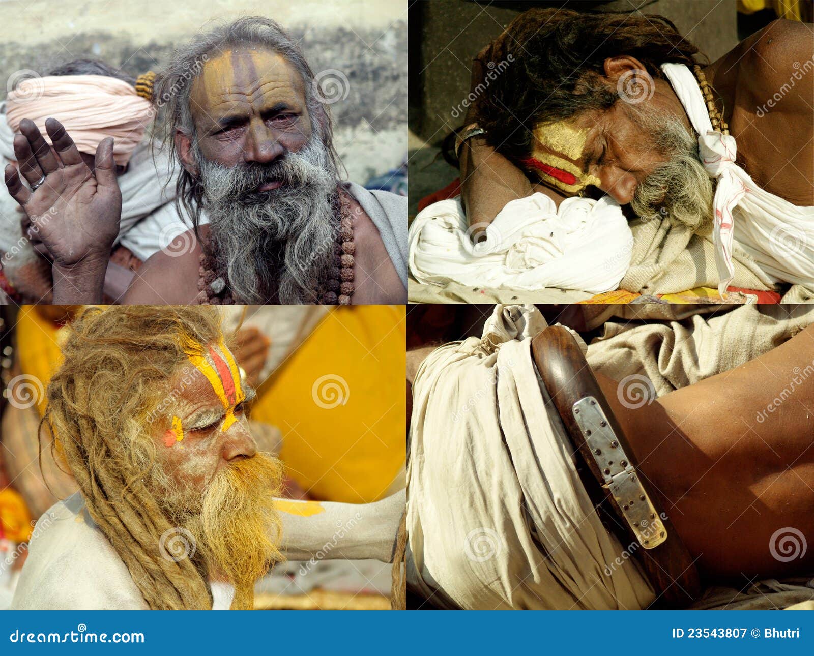 The Sadhus Devotees From Different Areas In Sage Dresses I Editorial ...