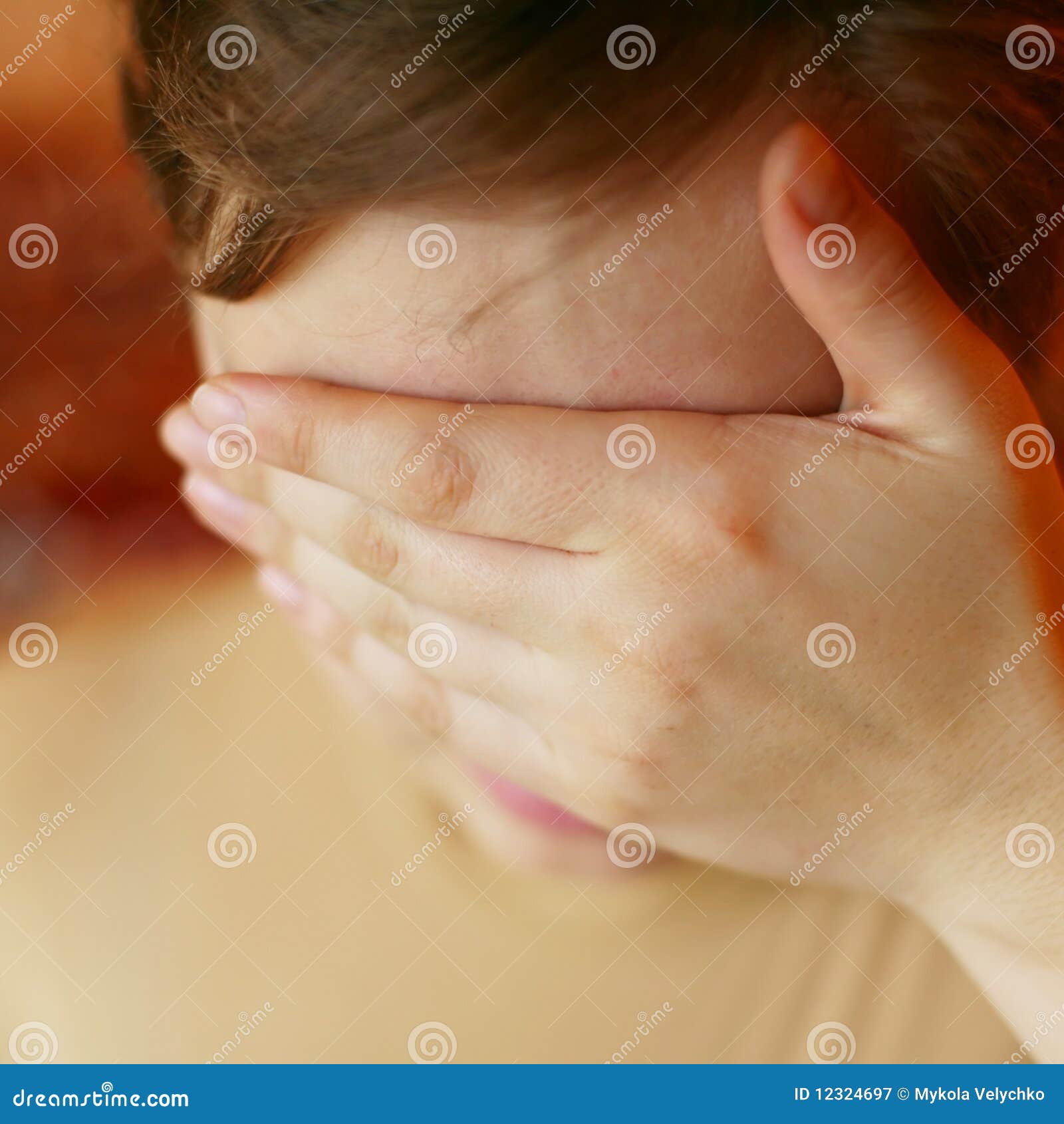 Sadness stock image. Image of human, trouble, hand, finger - 12324697