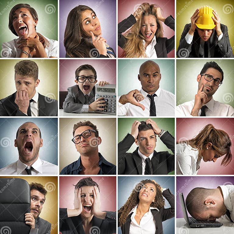 Sadness expression stock photo. Image of businesswoman - 41944414