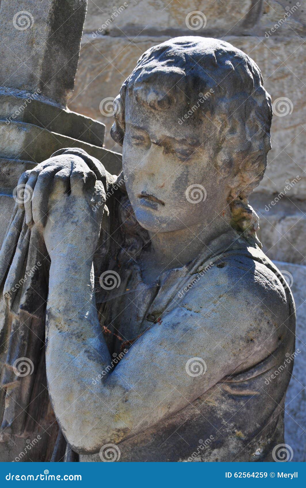 Sadness expression stock image. Image of sandstone, grey - 62564259