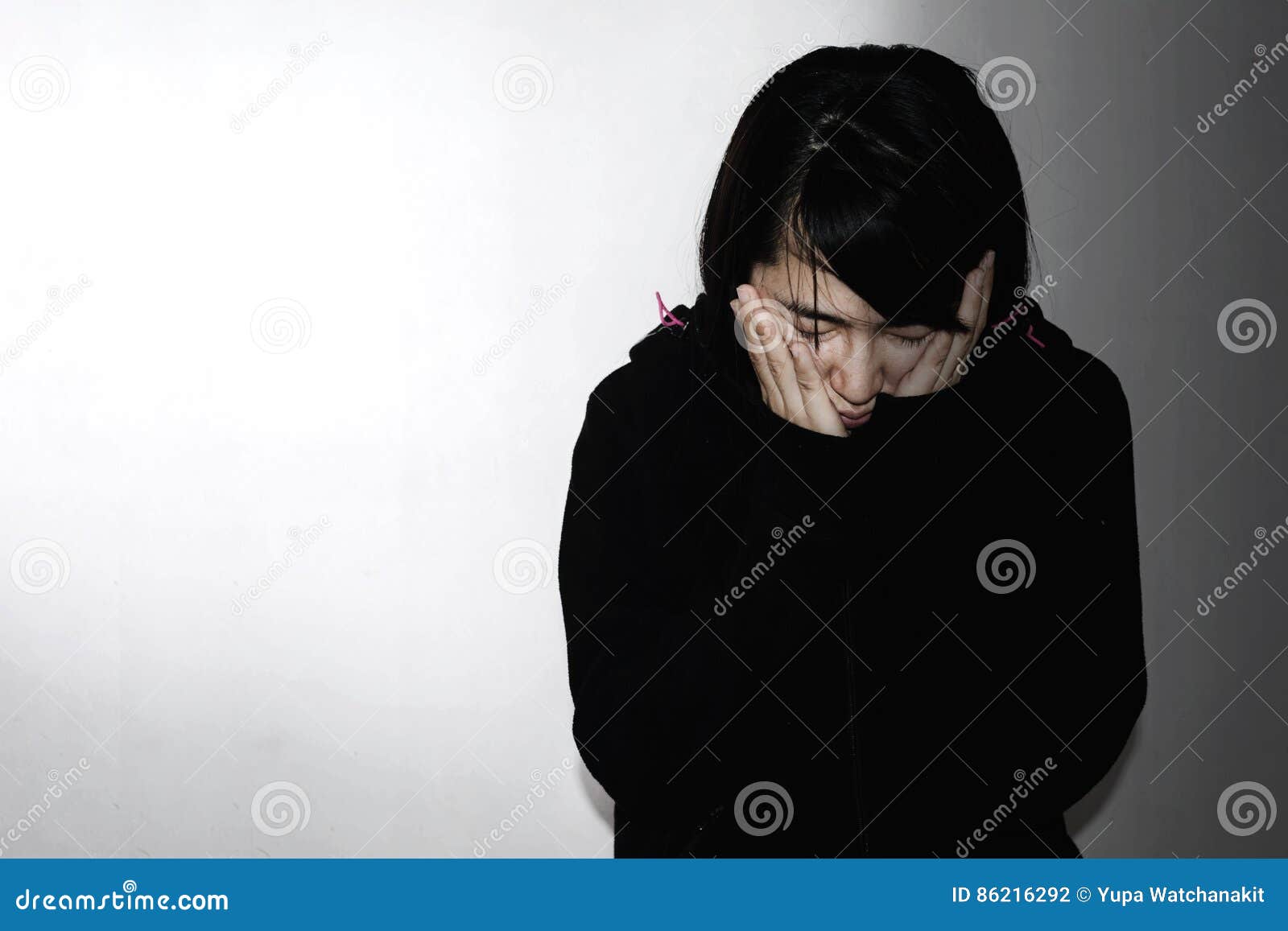 Hopeless Woman With Tear On Face Royalty-Free Stock Photography ...