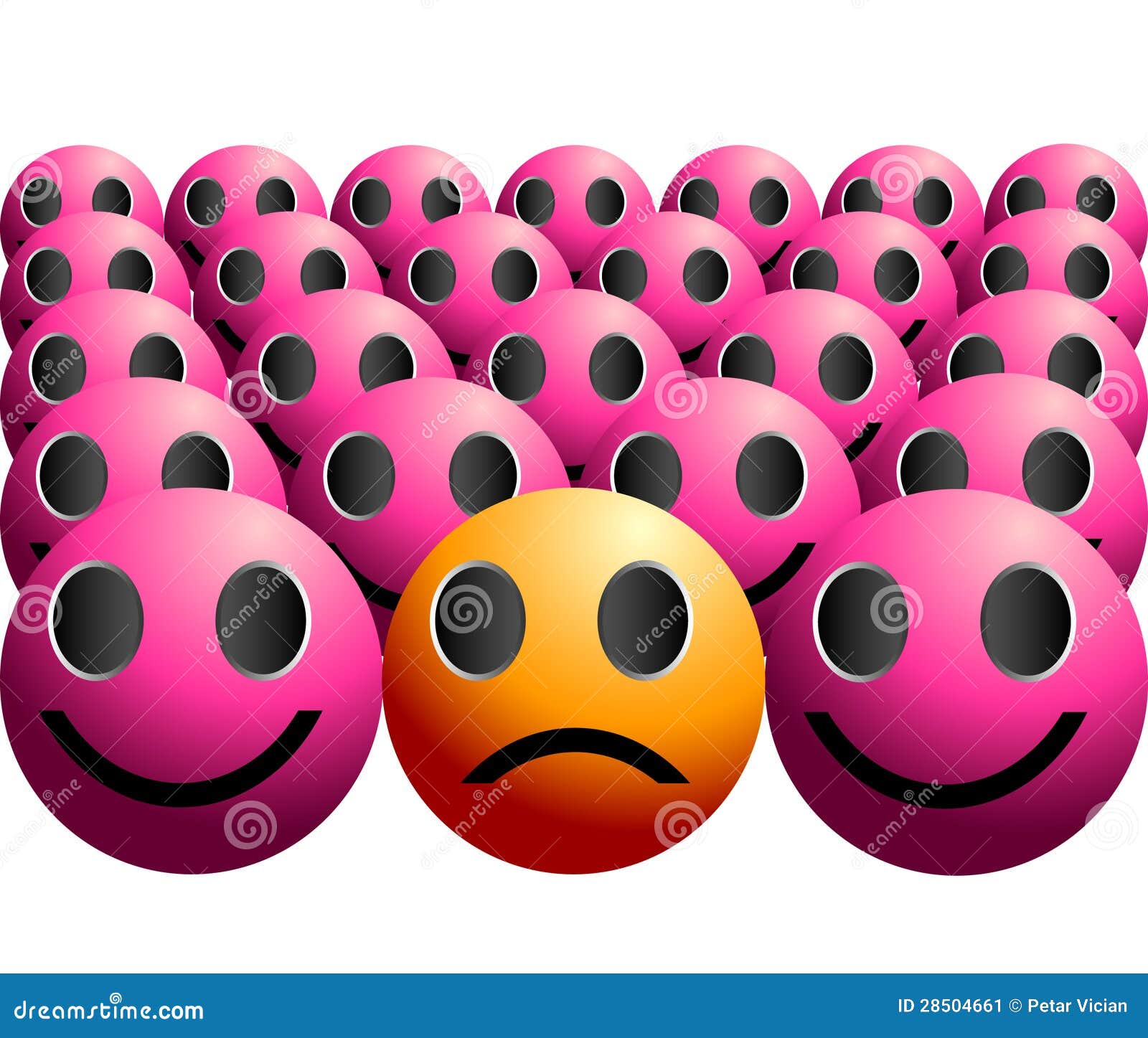 Sadness Melancholic Sad Asocial Illustration Stock Vector ...