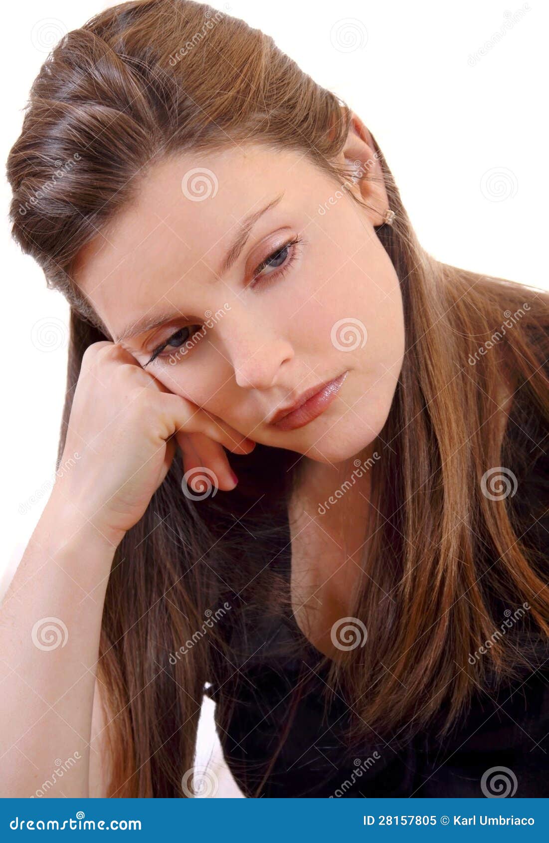 Sadness woman stock image. Image of portrait, quebec - 28157805