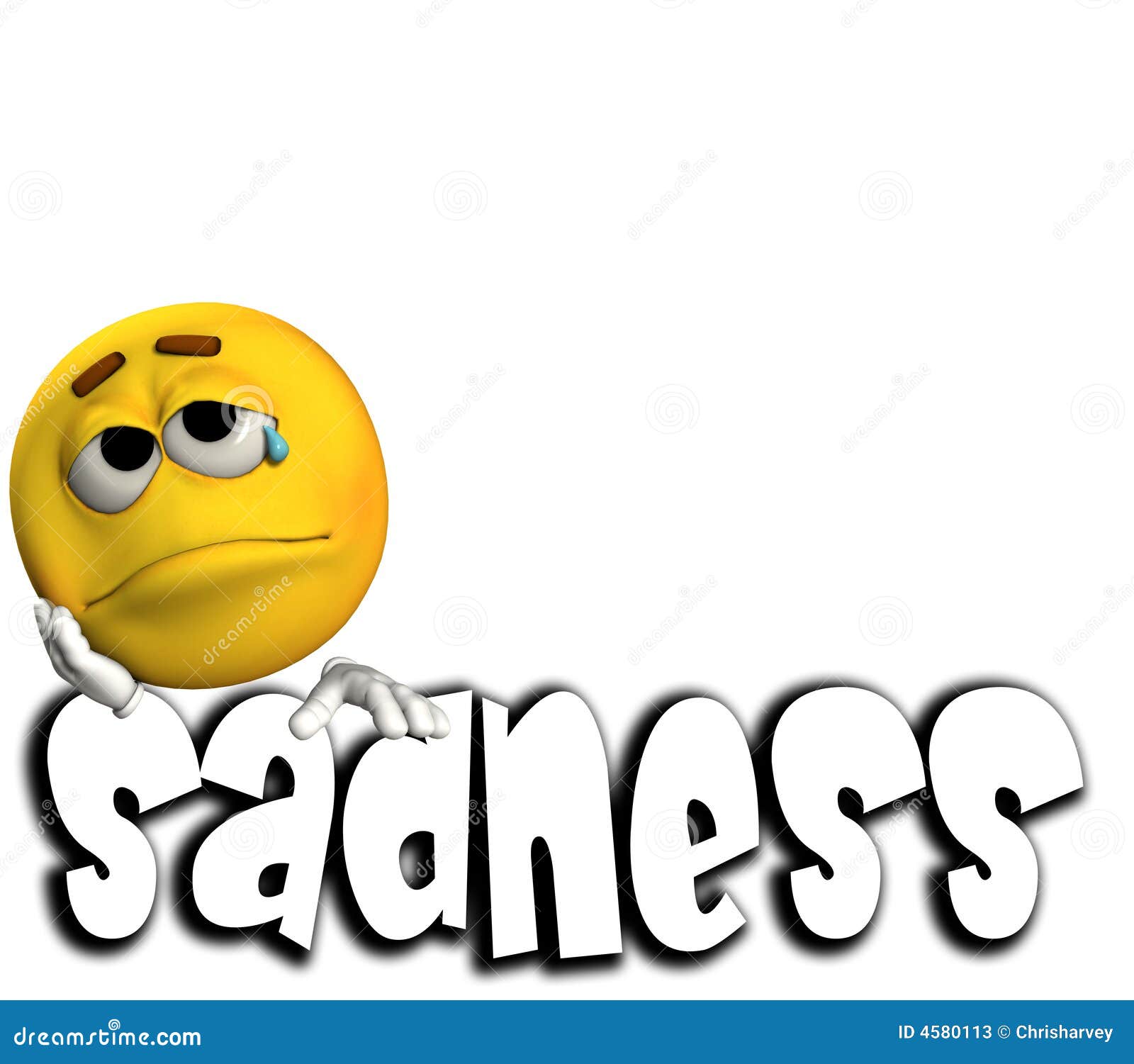 Sadness Word 5 stock illustration. Illustration of text - 4580113