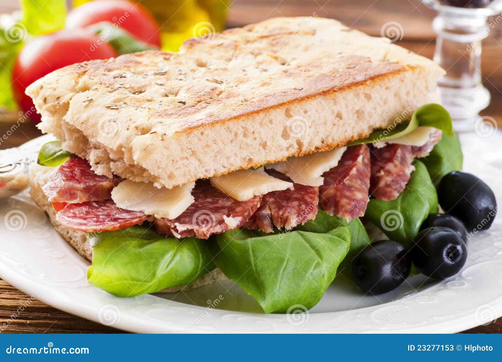 Sadnwich stock image. Image of decoration, gammon, haute - 23277153