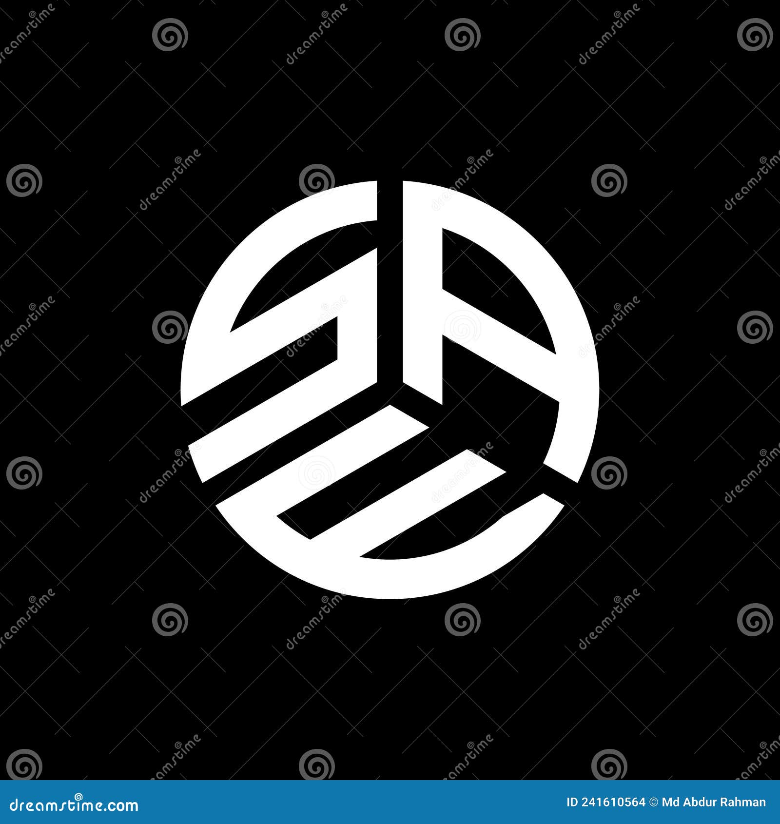 SAE Letter Logo Design On Black Background. SAE Creative Initials ...