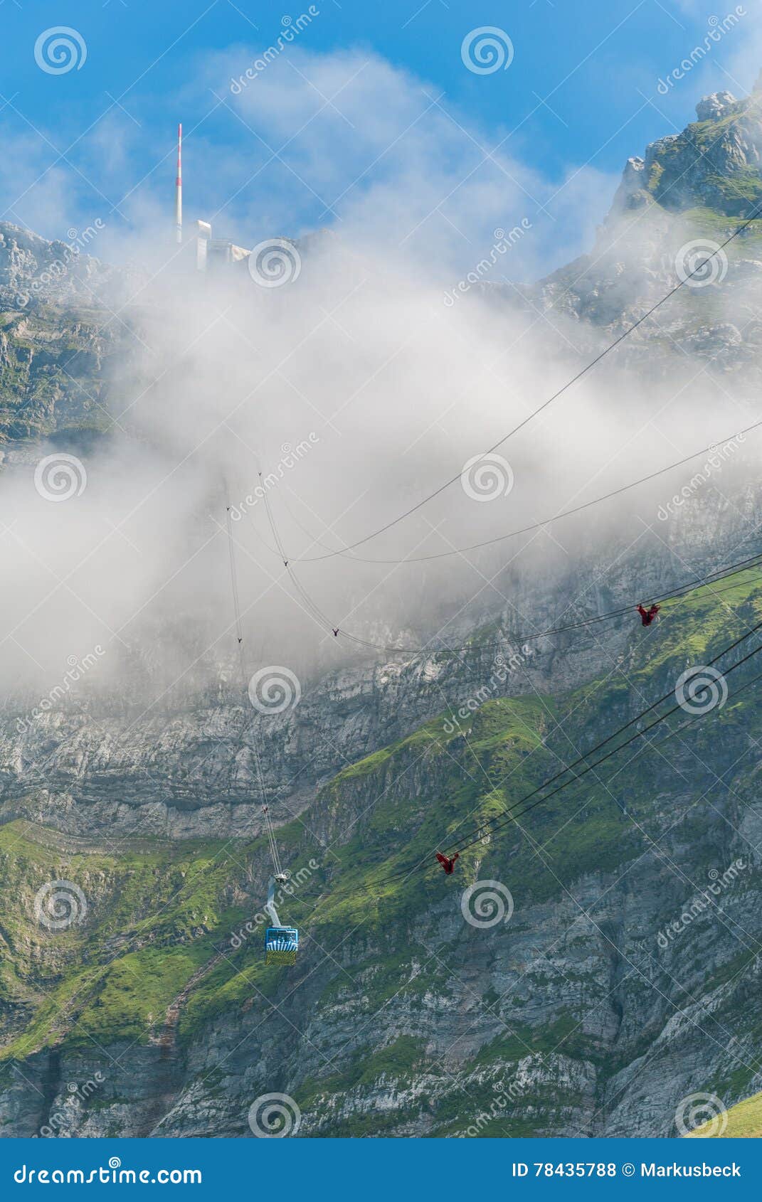 Saentis Ropeway, Schwaegalp - Switzerland Stock Photo - Image of europe ...