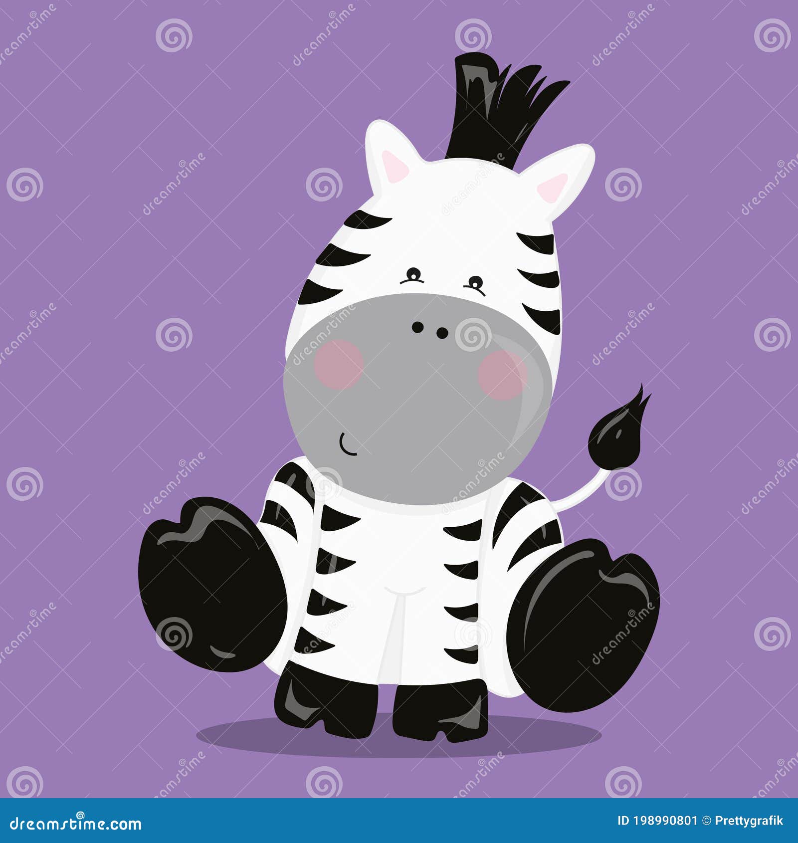 Safari animals zebra 04 stock vector. Illustration of safari - 198990801