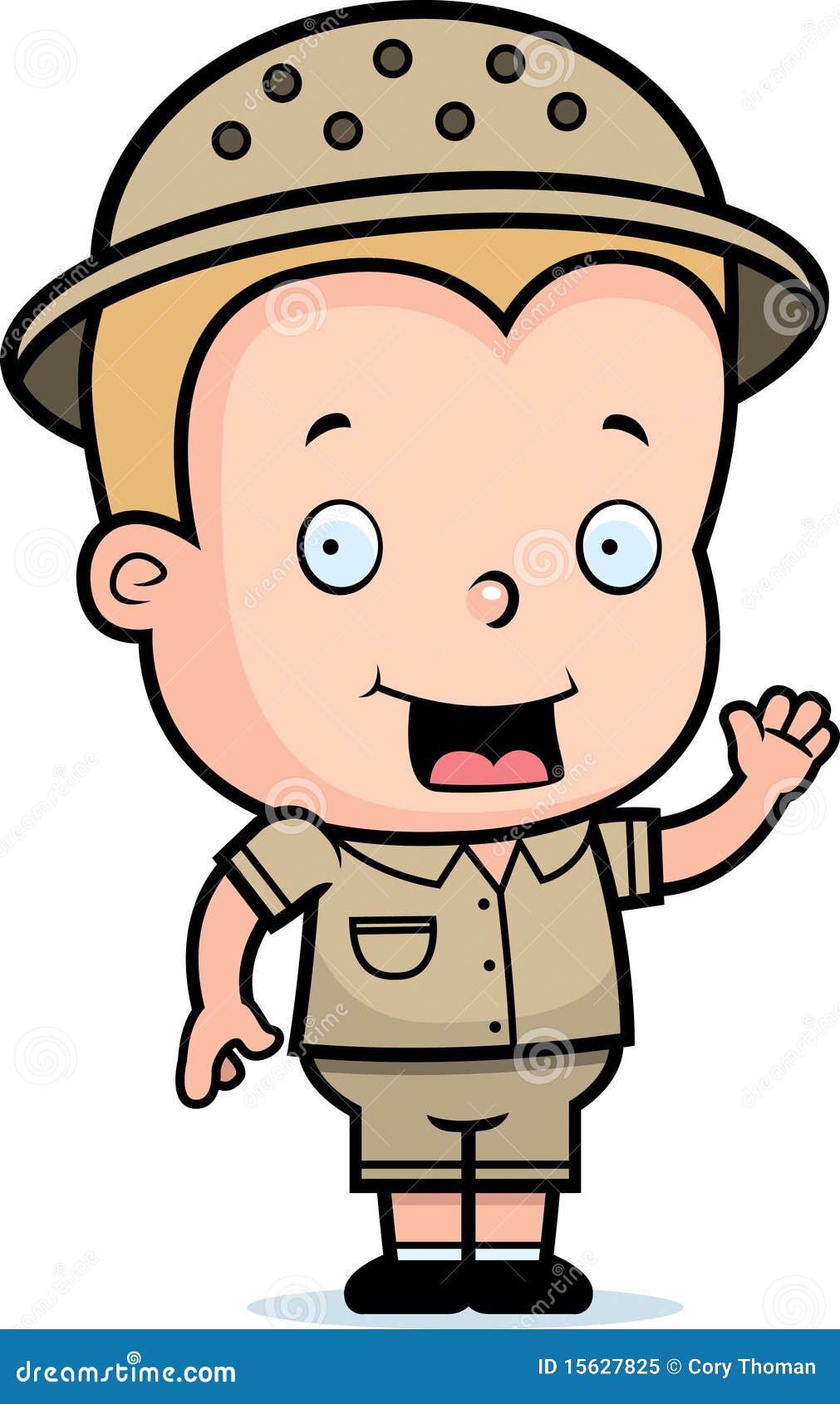 Boy Cartoon Zoo Keeper