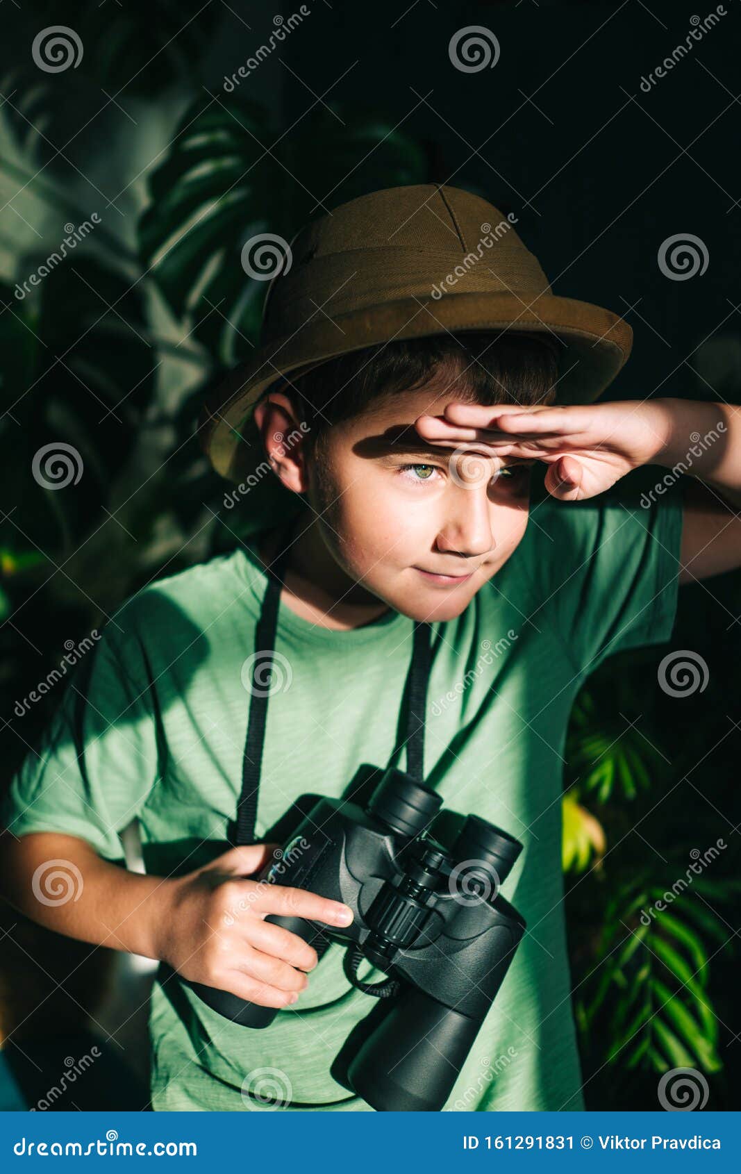 Safari boy playing stock image. Image of discovering - 161291831