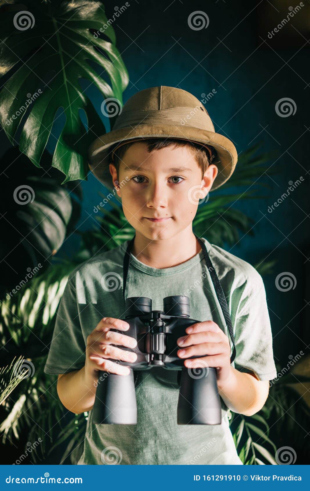 Safari boy playing stock photo. Image of hunt, cute - 161291910