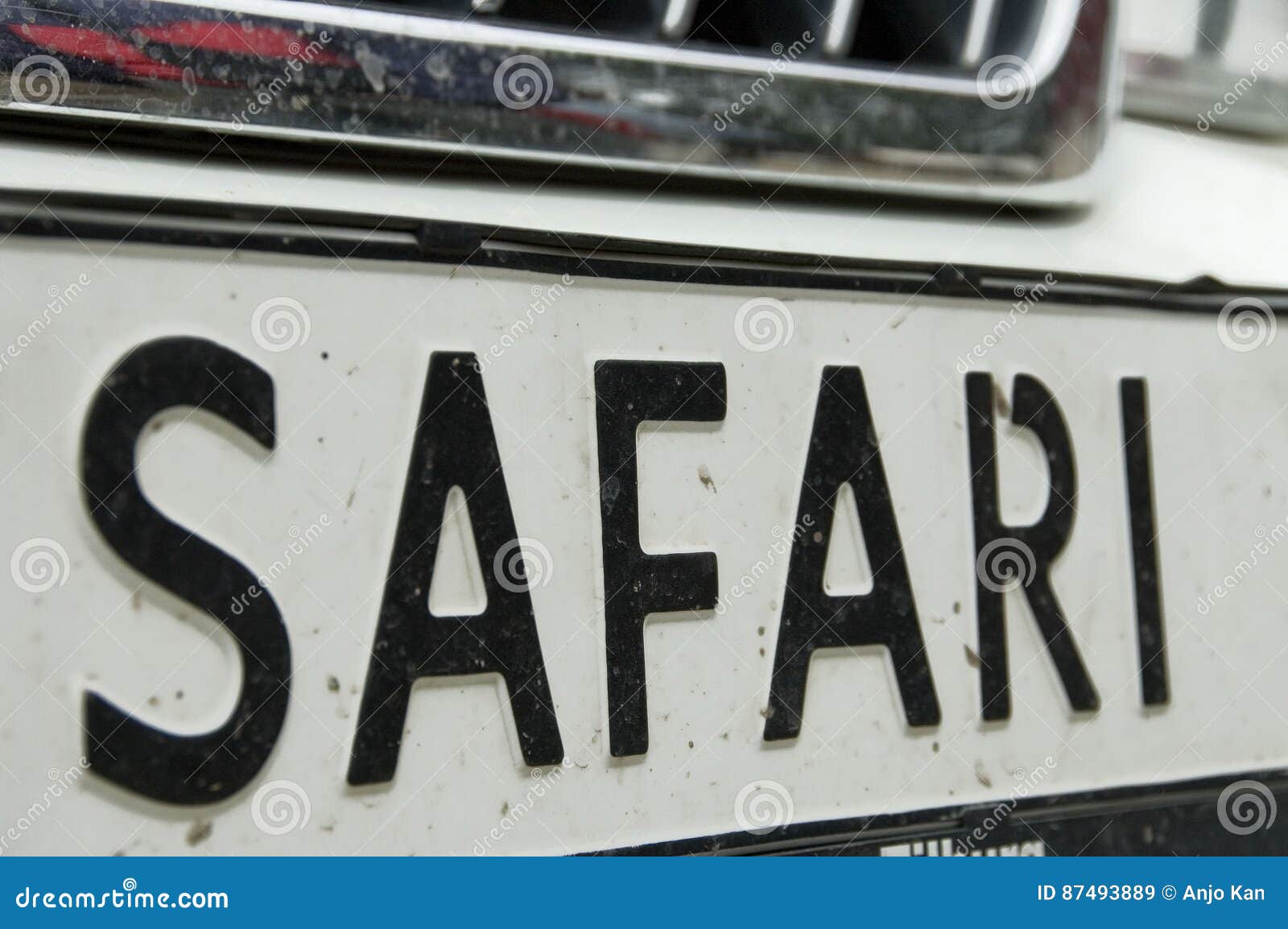 Safari car sign stock image. Image of transport, tour - 87493889
