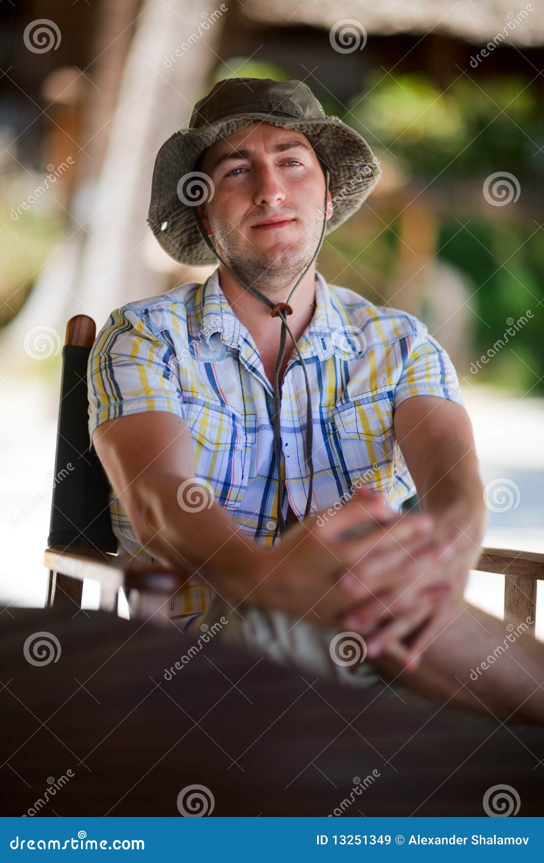 Safari man stock image. Image of people, tourist, caucasian - 13251349