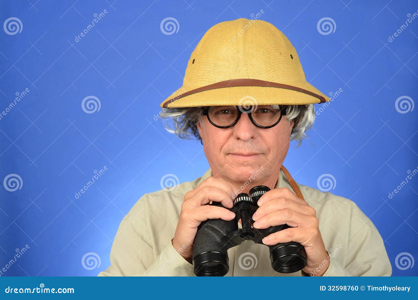 Safari Man photo stock. Image du microphone, casque, humeur - 32598760
