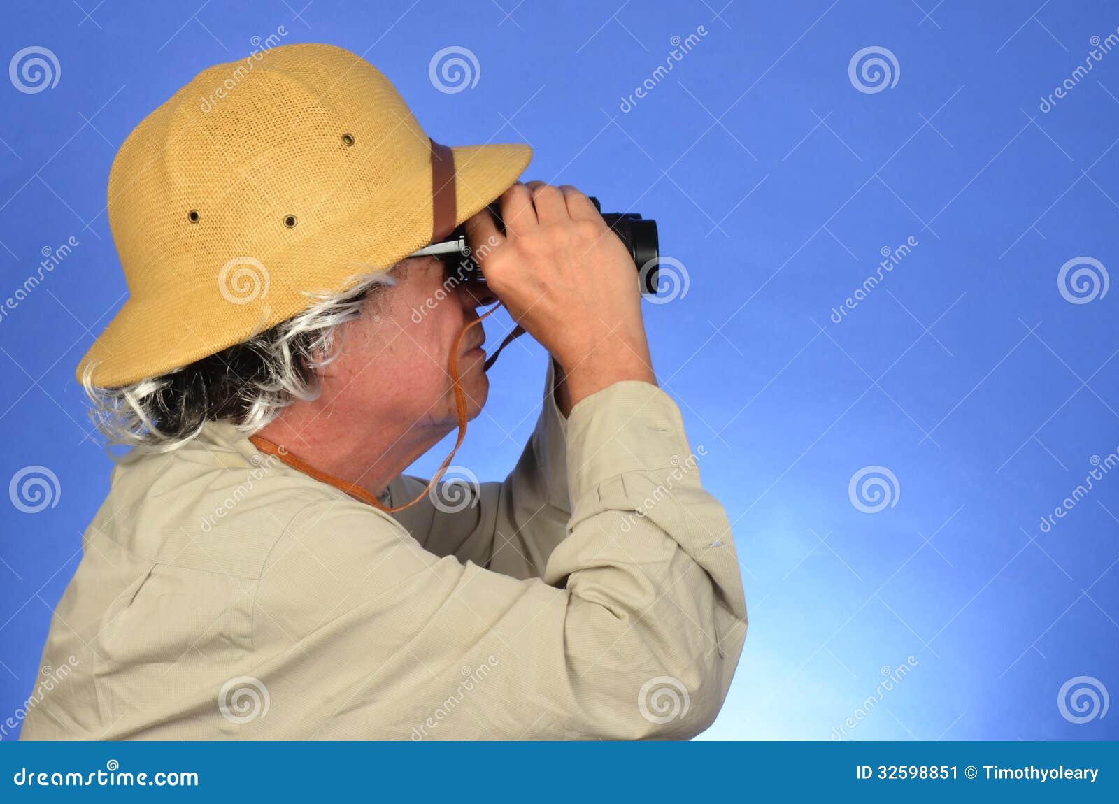 Safari Man stock image. Image of explorer, helmet, fedora - 32598851