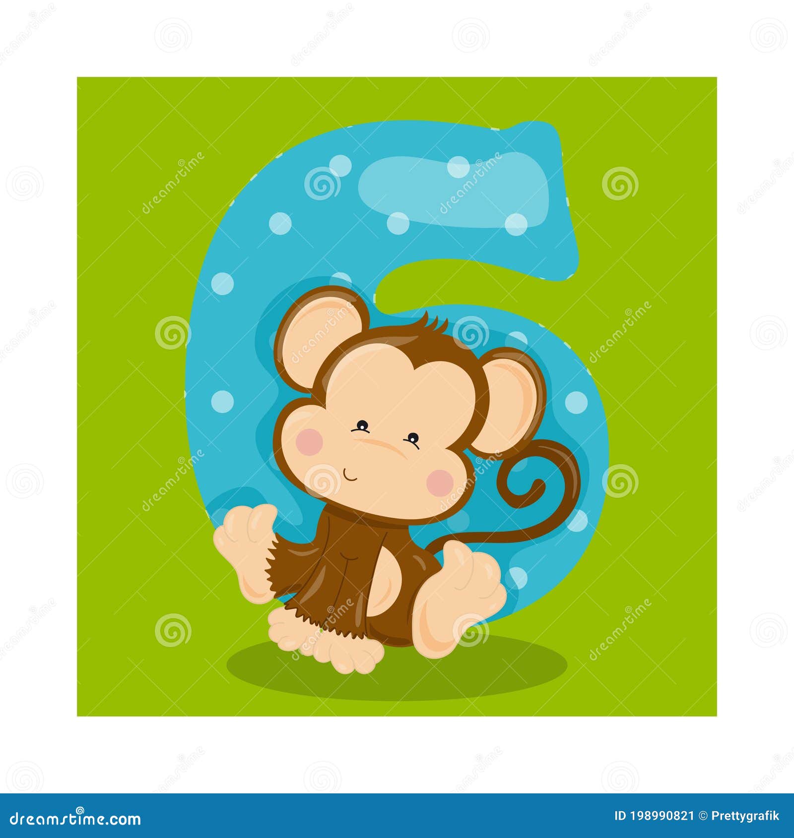 Safari Numbers 6 06 stock vector. Illustration of vector - 198990821