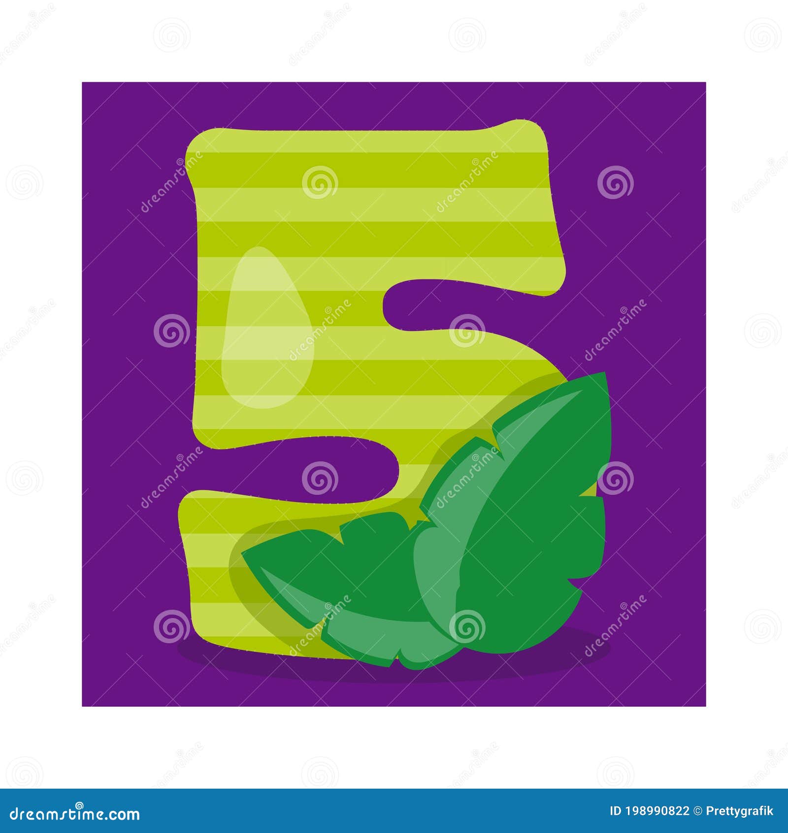 Safari Numbers 5 05 stock vector. Illustration of vector - 198990822
