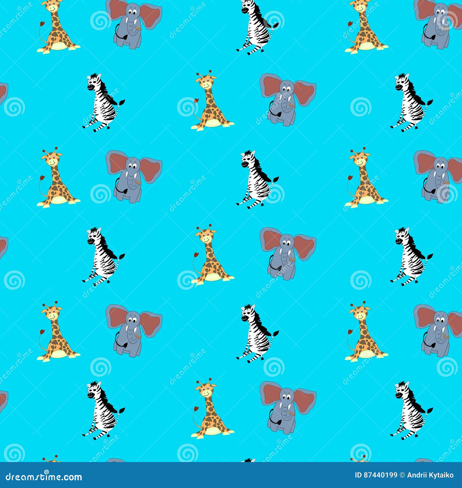 Safari pattern vector stock vector. Illustration of group - 87440199