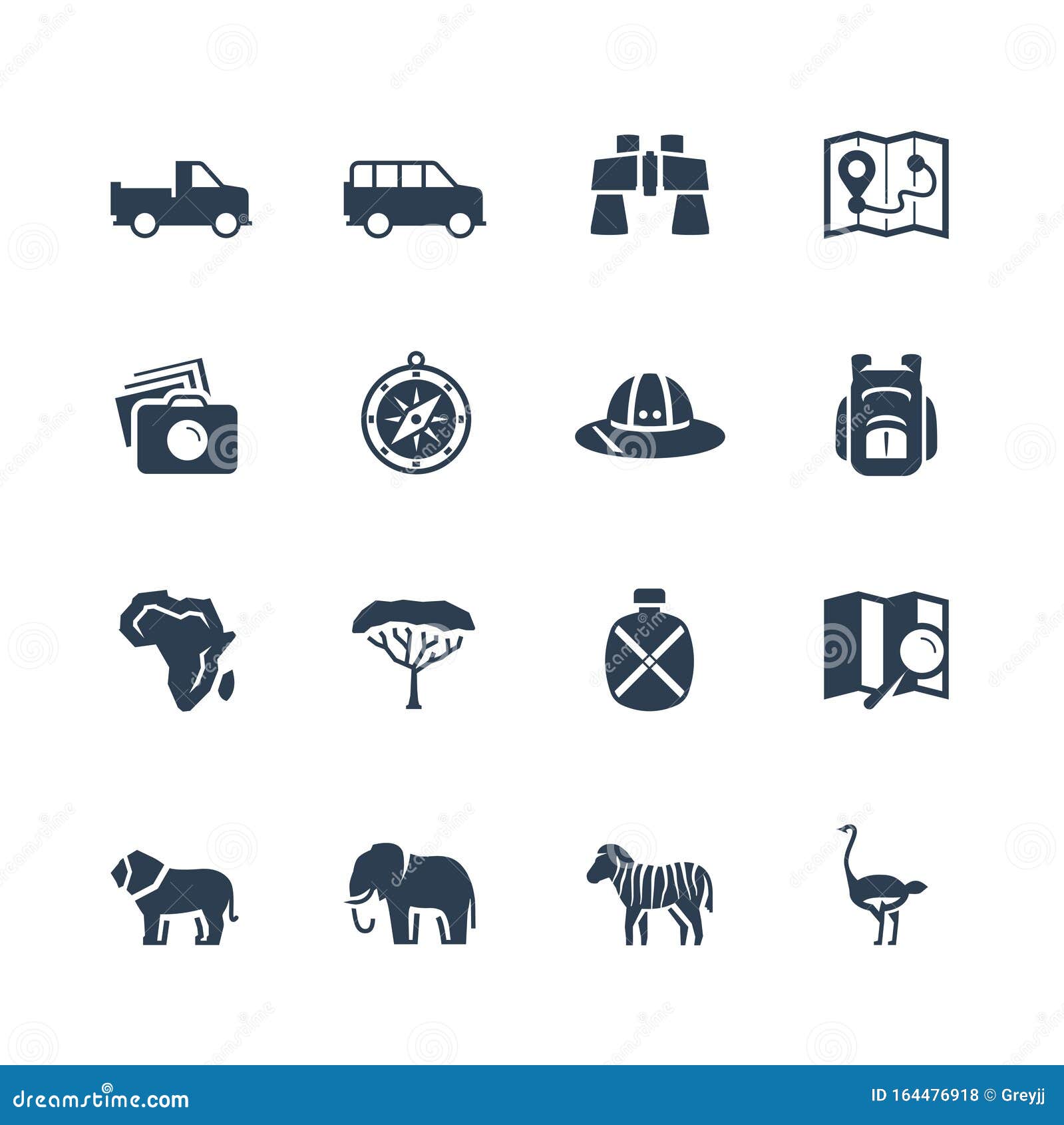 Safari related icon set stock vector. Illustration of camera - 164476918 Safari related icon set stock vector. Illustration of camera - 164476918