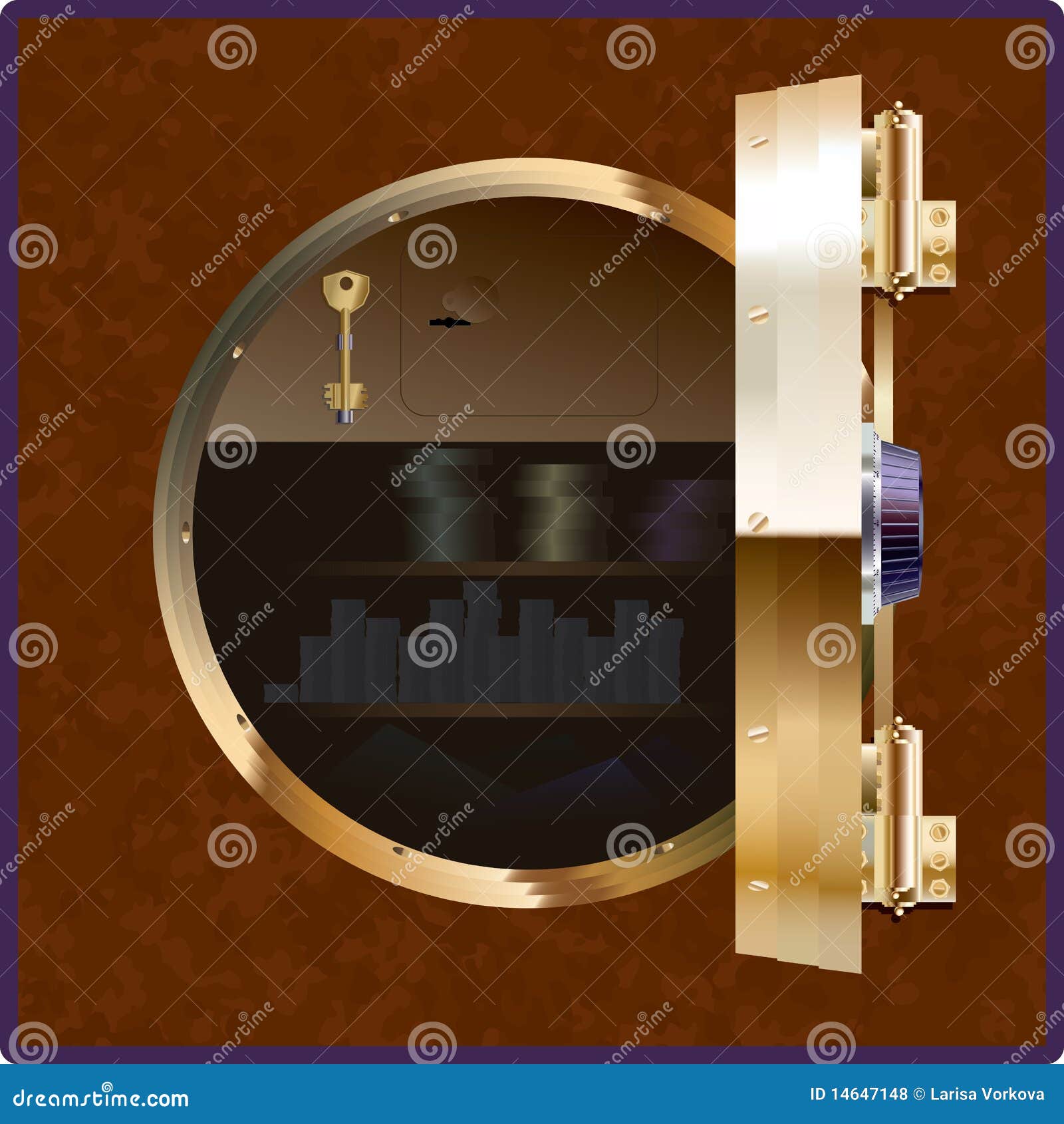 The safe stock illustration. Illustration of open, door - 14647148